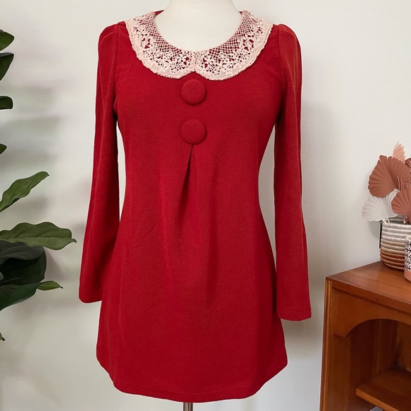 Vintage | Tops | Vintage Peter Pan Collar Tunic Top | Poshmark